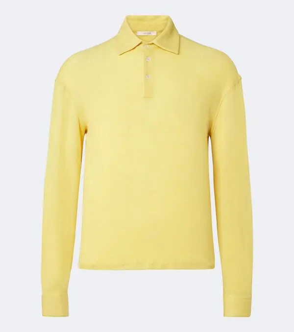 THE ROW Reyes Cashmere And Silk Polo Sweater