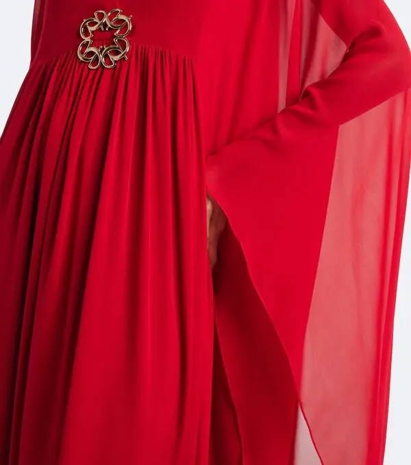 Elie Saab Silk Chiffon Kaftan