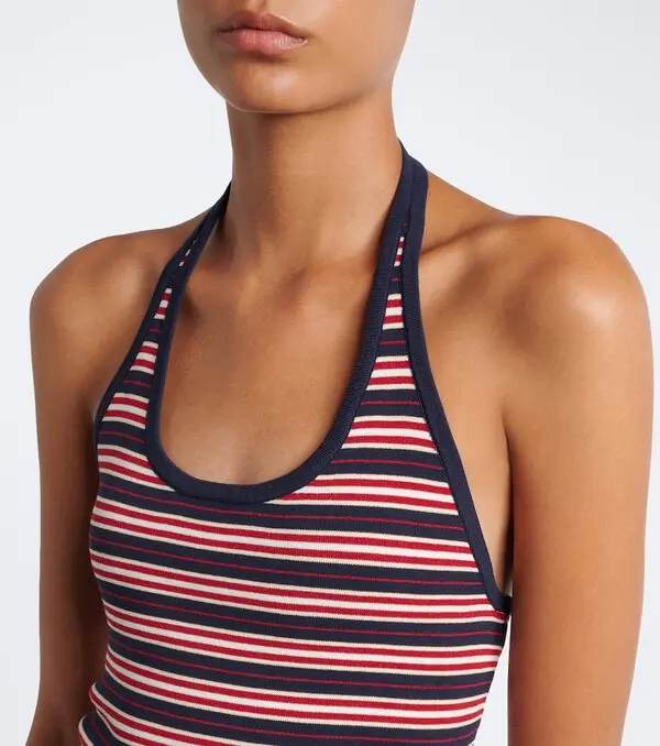 Faithfull The Brand Dorris Striped Cotton-blend Top