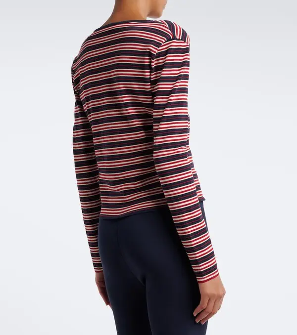 Faithfull The Brand Doris Striped Cotton-blend Cardigan