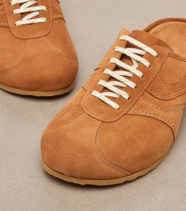 Dries Van Noten Suede Lace-up Mules