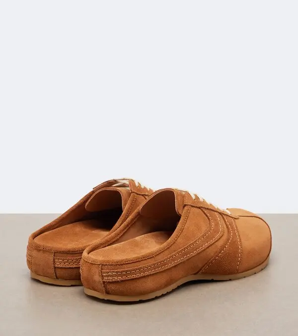 Dries Van Noten Suede Lace-up Mules