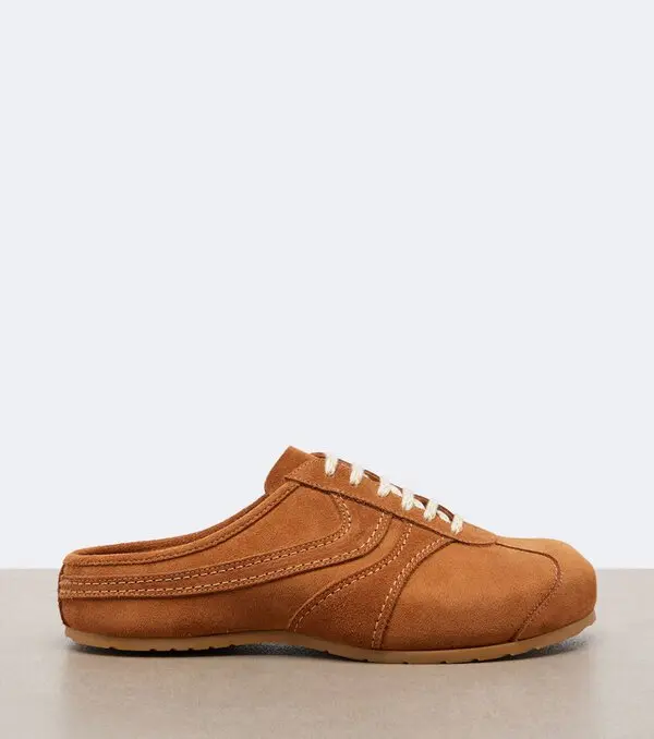 Dries Van Noten Suede Lace-up Mules