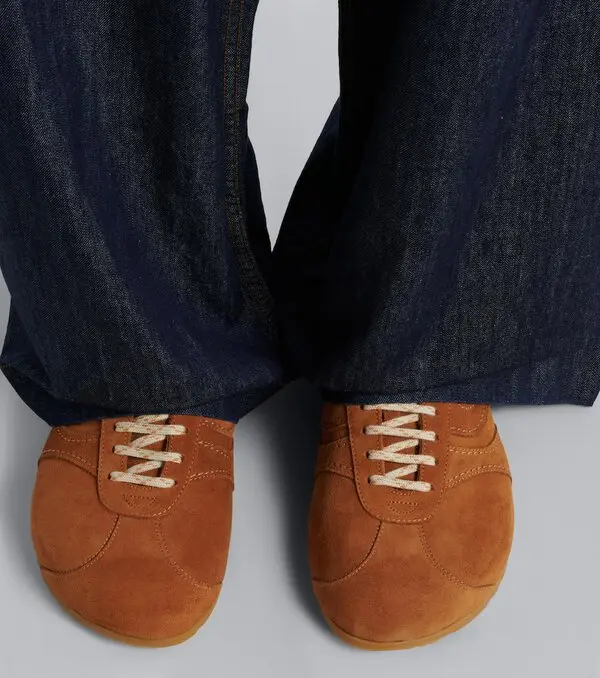 Dries Van Noten Suede Lace-up Mules