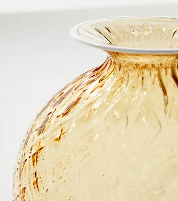 VENINI Monofiori Balloton Murano Glass Vase - Yellow