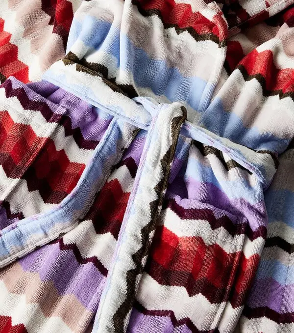 Missoni Eva Zigzag Cotton Terry Bathrobe - Multicoloured