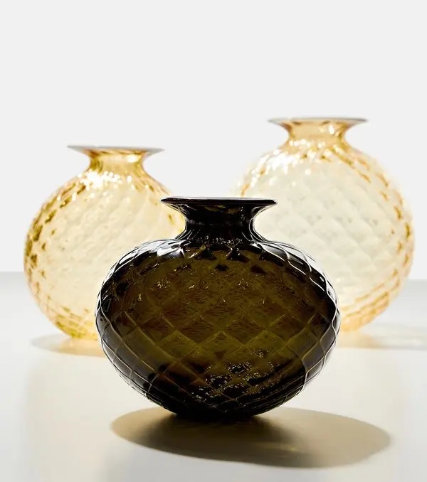 VENINI Monofiori Balloton Small Murano Glass Vase - Green