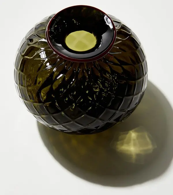VENINI Monofiori Balloton Small Murano Glass Vase - Green