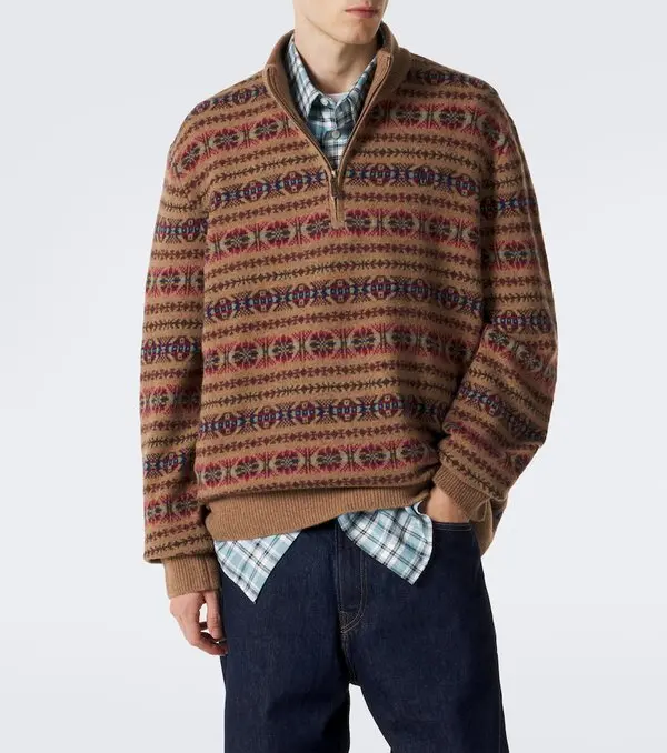 Polo Ralph Lauren Fair Isle Wool Half-zip Sweater