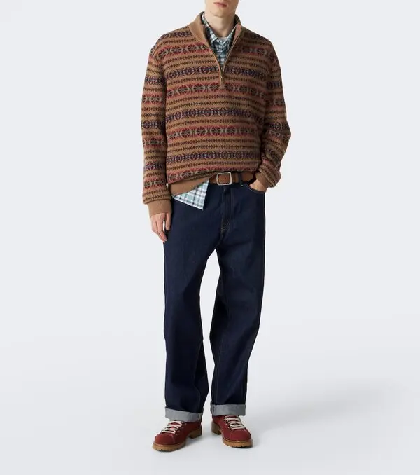 Polo Ralph Lauren Fair Isle Wool Half-zip Sweater