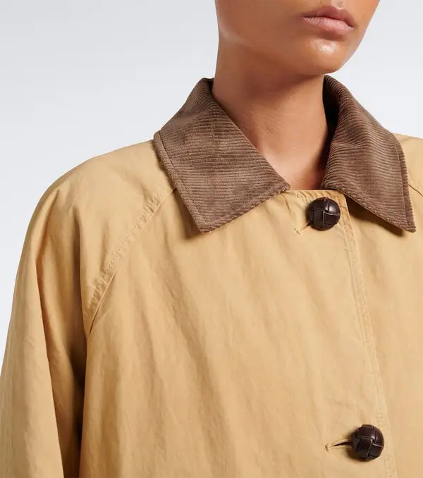 THE ROW Ina Cotton Gabardine Coat