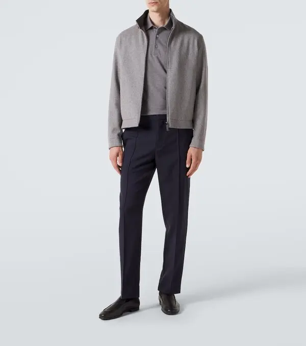 Zegna Cotton Pique Polo Shirt