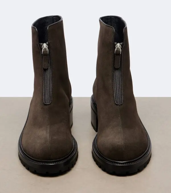 THE ROW Hike Suede Ankle Boots