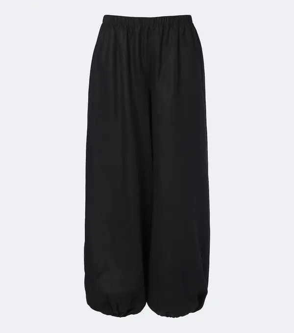 Faithfull The Brand Kortez Linen Balloon Pants - Black