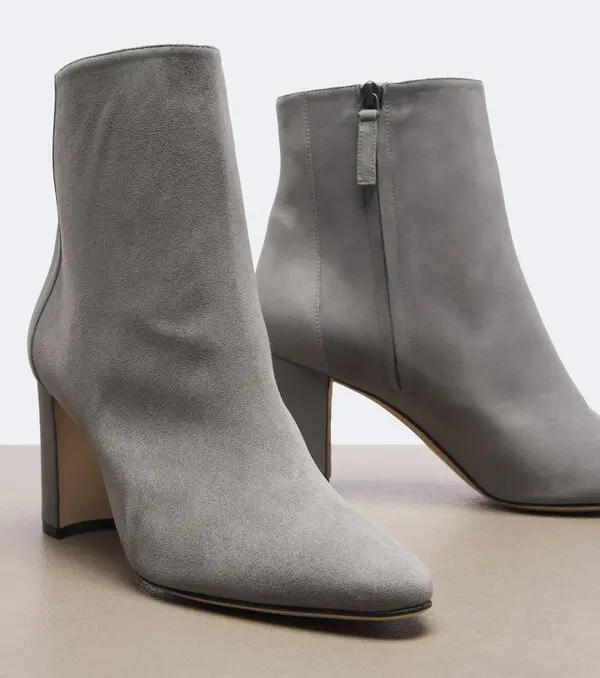 Manolo Blahnik Rosie Suede Ankle Boots
