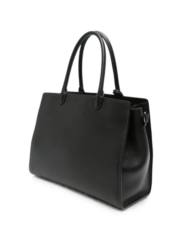 Prada Prelude Large Leather Tote - Black