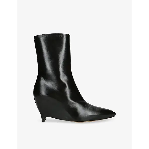 MAISON MARGIELA Heel Less Leather Ankle Boots