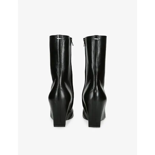 MAISON MARGIELA Heel Less Leather Ankle Boots