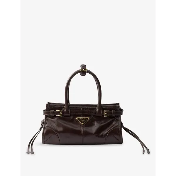 Prada Leather Mini Shoulder Bag - Brown