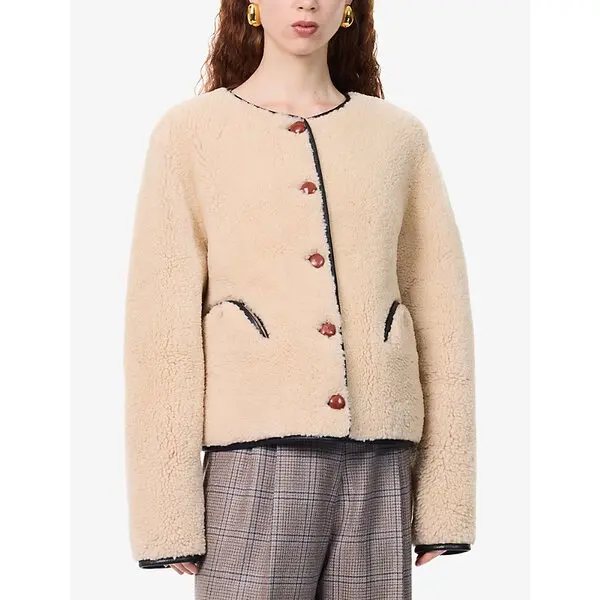 BLAZÉ MILANO Gliss Bolero Shearling Jacket