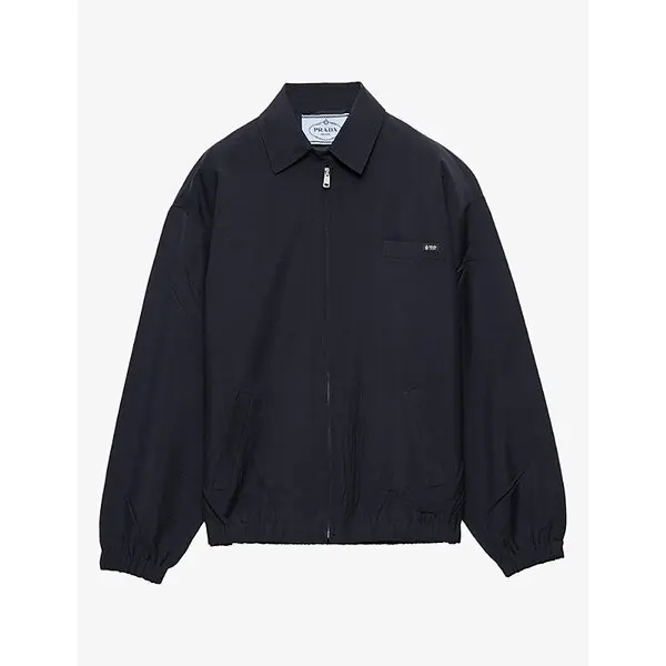 Prada Mohair Wool Blouson Jacket - Blue