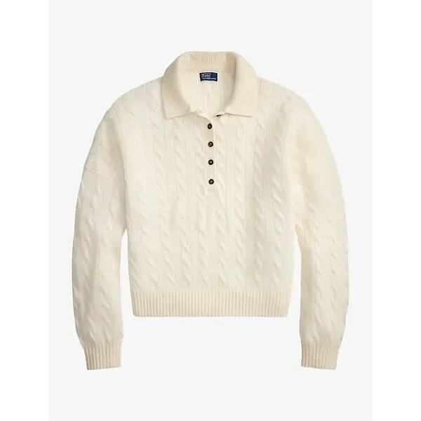 Polo Ralph Lauren Cable-knitted Wool And Cashmere Jumper - Authentic Cream