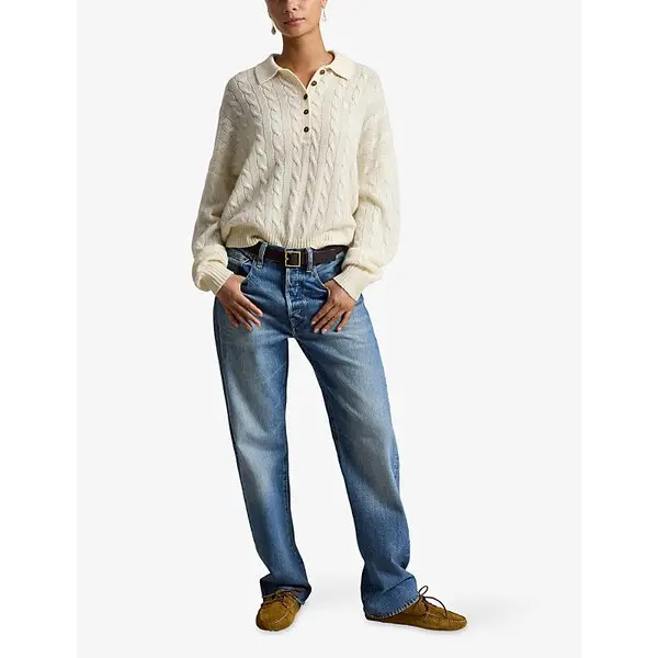 Polo Ralph Lauren Cable-knitted Wool And Cashmere Jumper - Authentic Cream