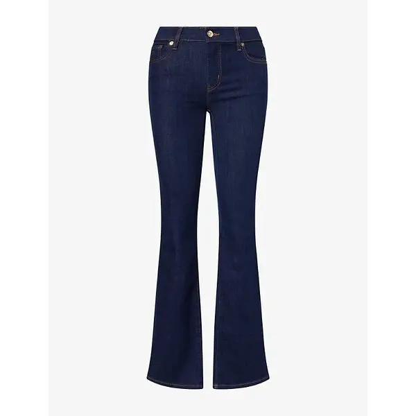FRAME The Rodeo Flared Denim Jeans - Rinse
