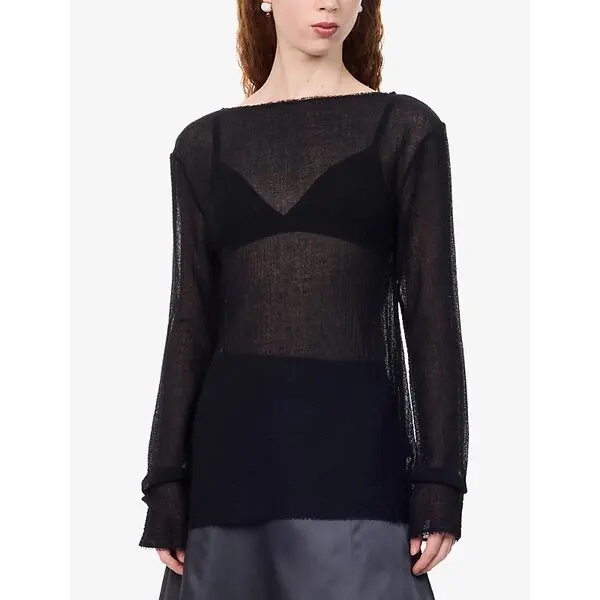 RUOHAN Alba Semi-sheer Wool Top