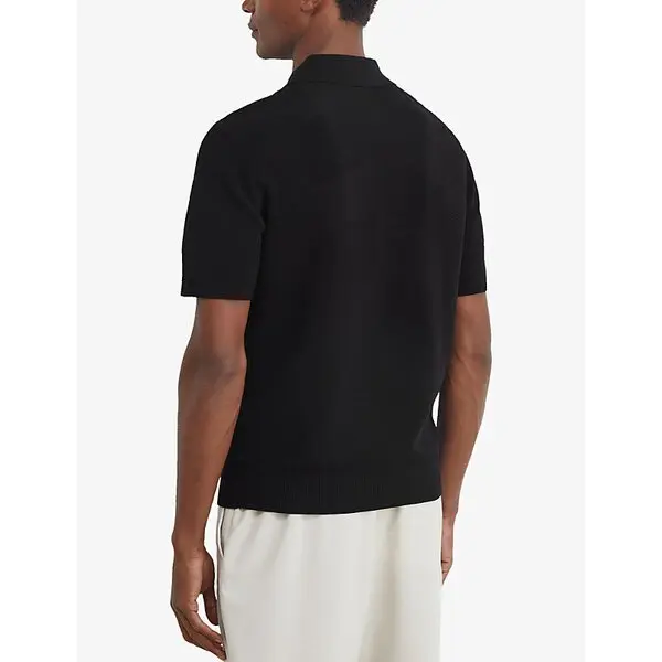 REISS Leigham Short-sleeved Cotton-blend Polo Shirt