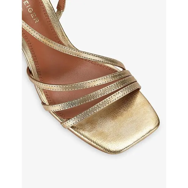 Kurt Geiger Annabel Faux-leather Heeled Sandals