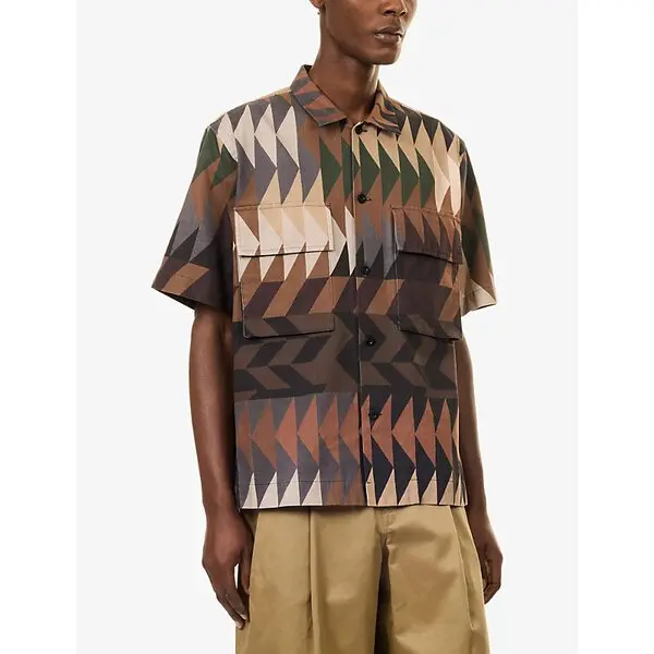 Sacai X A.p.c Quilts Cotton Shirt