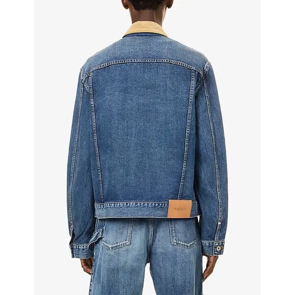 JW Anderson Corduroy-collar Boxy-fit Denim Jacket