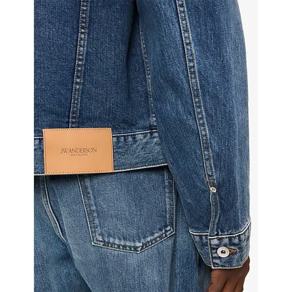 JW Anderson Corduroy-collar Boxy-fit Denim Jacket