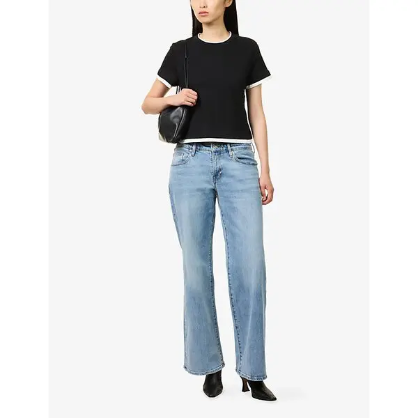 Good American Vintage Low-rise Loose Wide Leg Jeans
