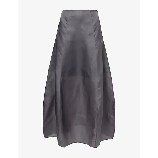 RUOHAN Cocoon Silk Maxi Skirt