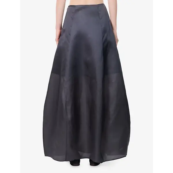 RUOHAN Cocoon Silk Maxi Skirt