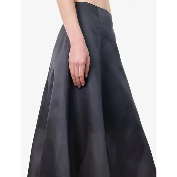 RUOHAN Cocoon Silk Maxi Skirt