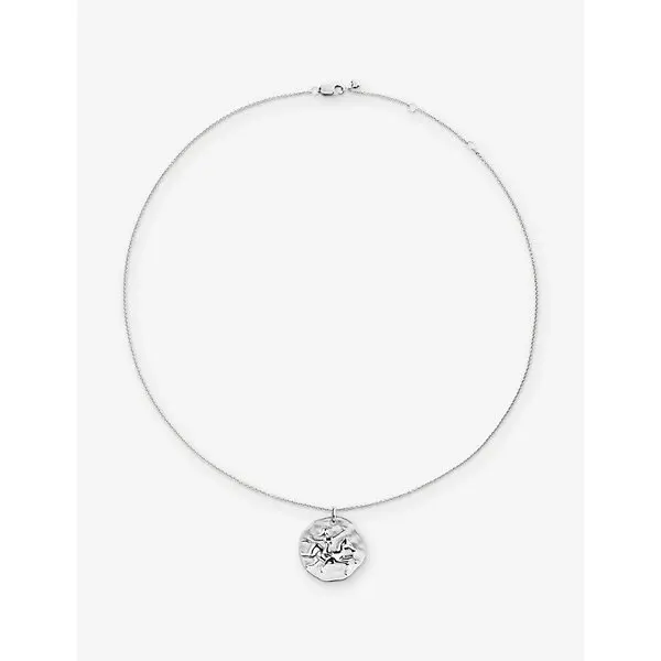 Monica Vinader Sagittarius Zodiac Sterling- Pendant Necklace - Silver