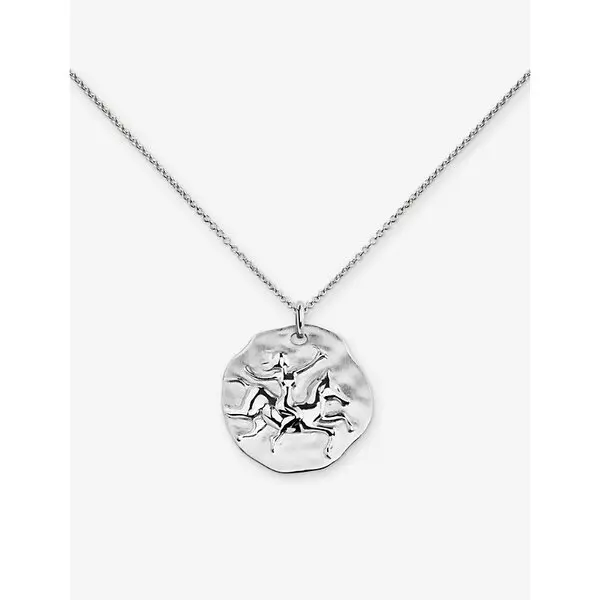 Monica Vinader Sagittarius Zodiac Sterling Pendant Necklace - Silver