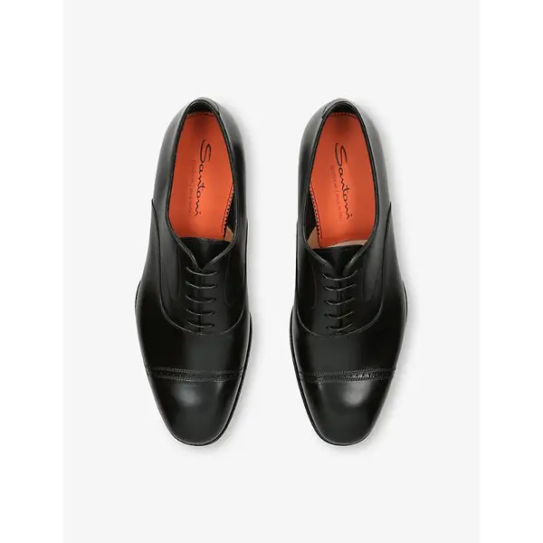 Santoni Adrian Leather Oxford Shoes