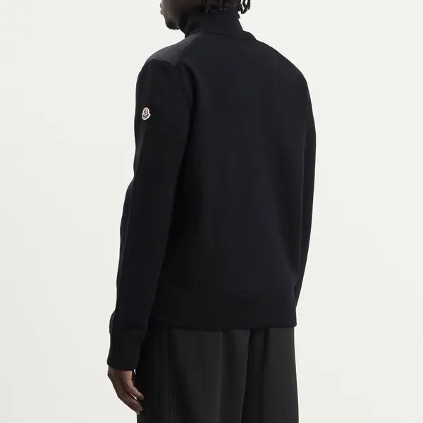 Moncler Down Knit Zip-up Jacket