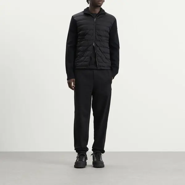 Moncler Down Knit Zip-up Jacket