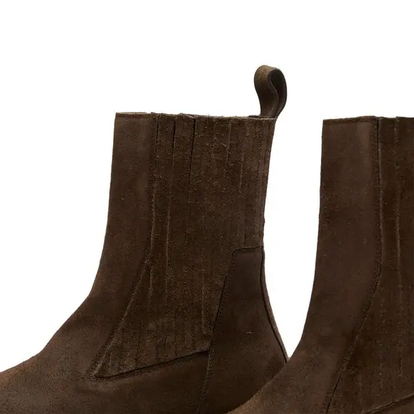 Rick Owens Bogun Suede Ankle Boot