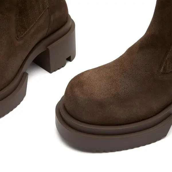Rick Owens Bogun Suede Ankle Boot