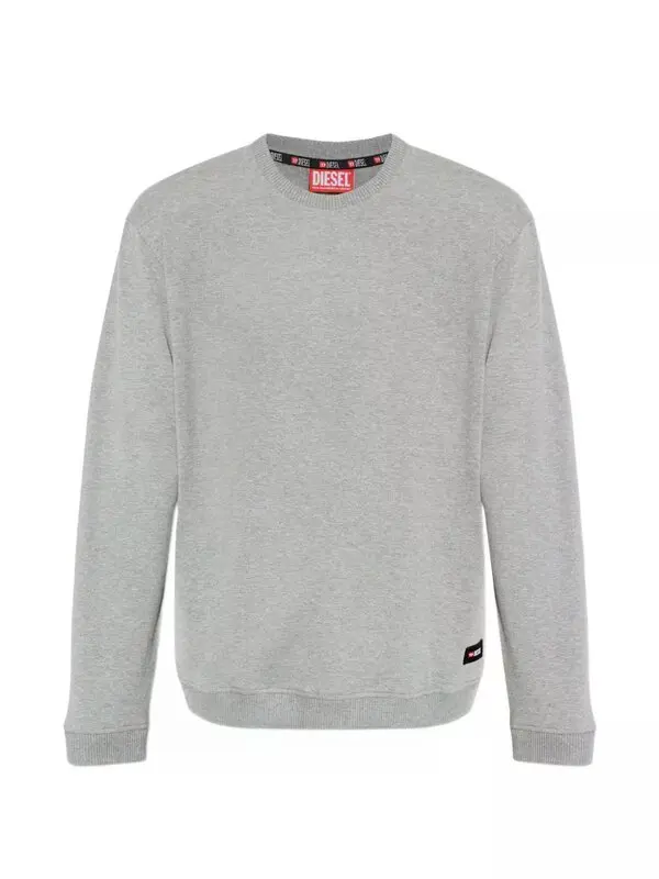 DIESEL® Willy-d-core Logo-patch Sweatshirt - Grey