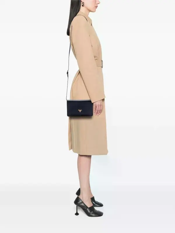 Prada 2010-2026 Saffiano Wallet On Strap Crossbody Bag