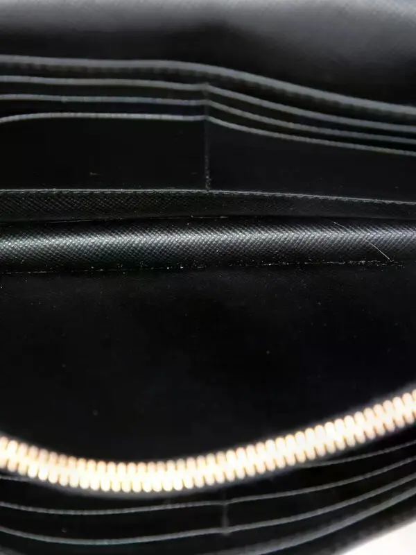 Prada 2010-2026 Saffiano Wallet On Strap Crossbody Bag