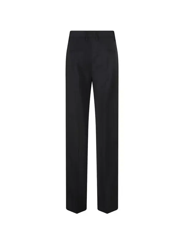 DONDUP Pleated Logo-charm Trousers