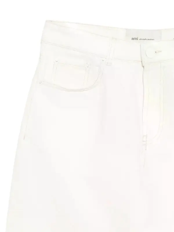 AMI Paris Logo Patch Straight-leg Jeans